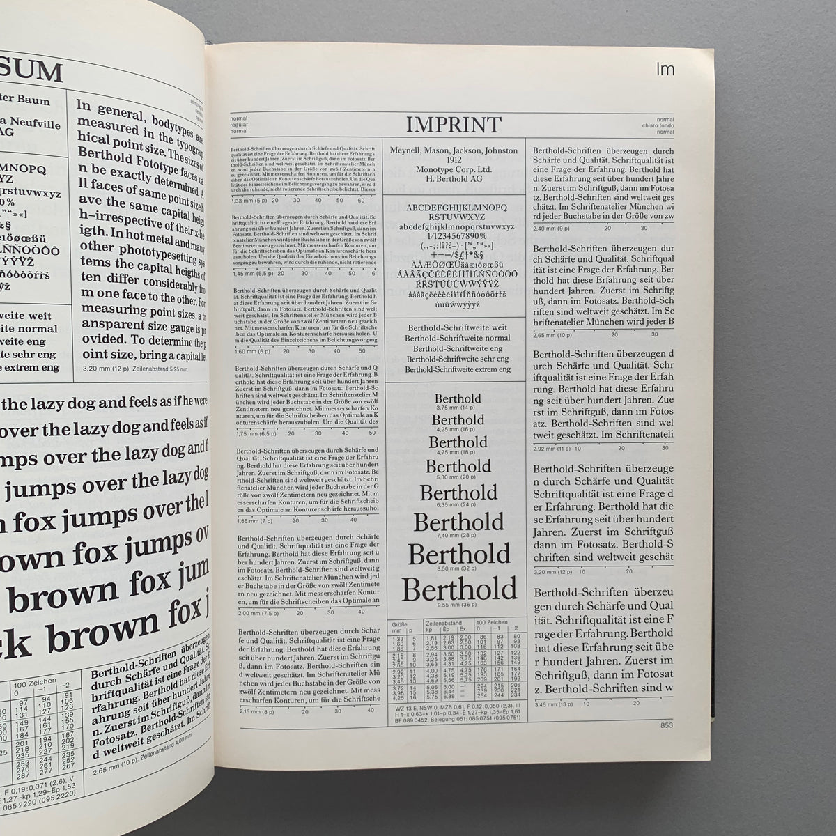 Berthold Types H-Z Vol.2 (specimen book) – The Print Arkive
