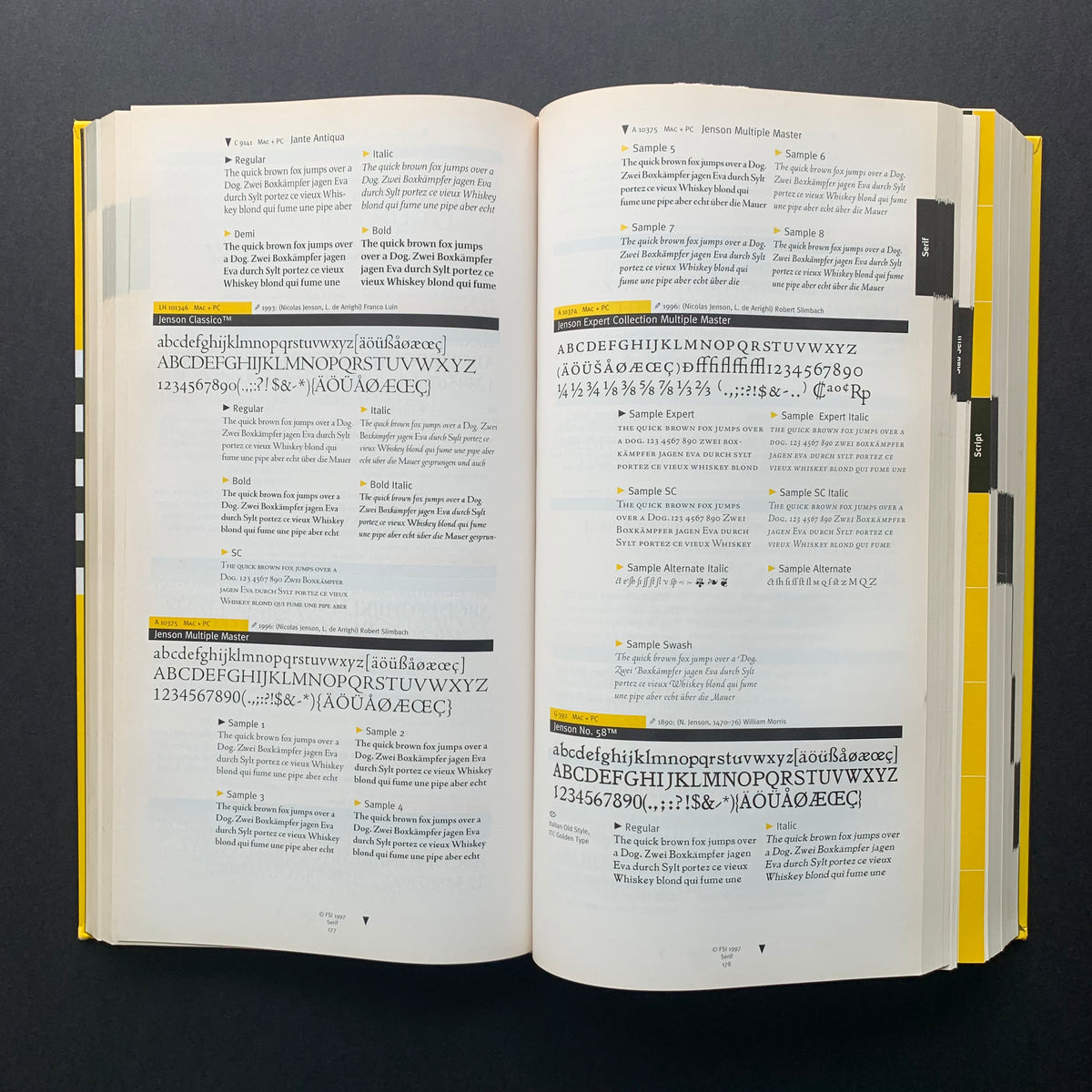 Font book: Digital Typeface Compendium 1998 – The Print Arkive