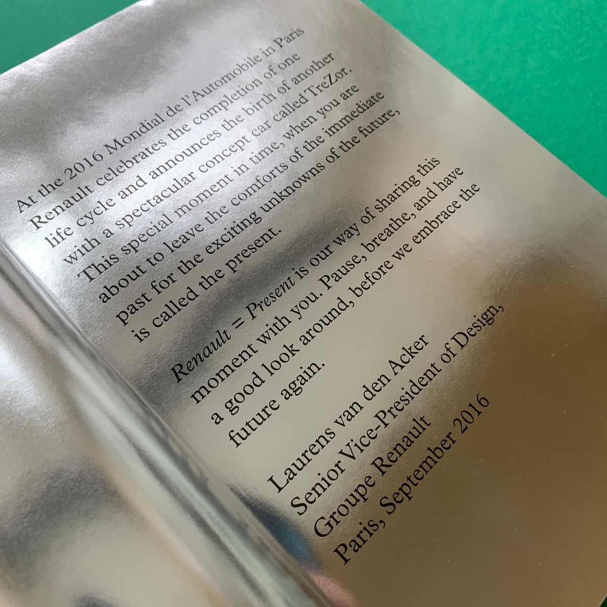 Renault = Présent (Irma Boom) – The Print Arkive