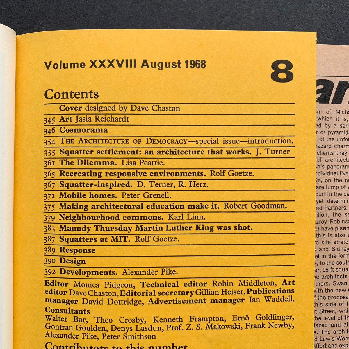 Architectural Design No.8 / August 1968 – The Print Arkive