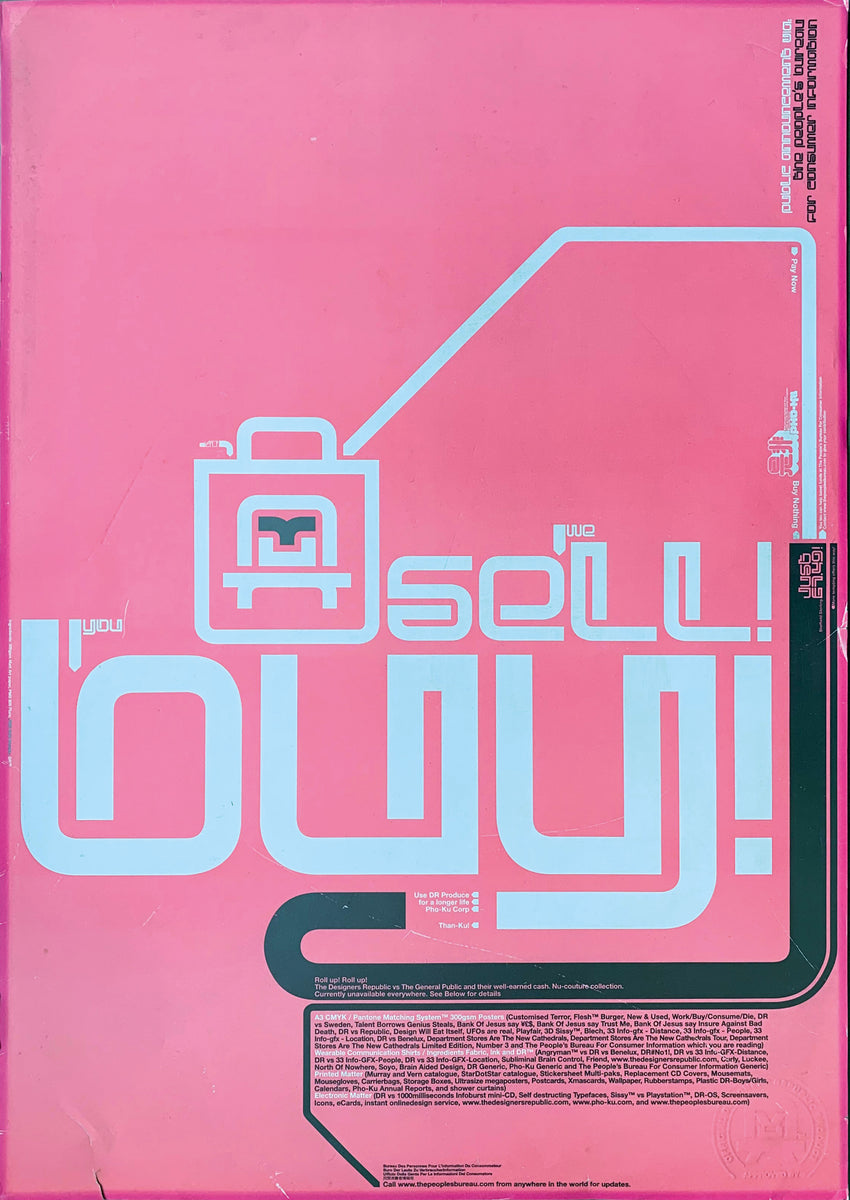 You Buy We Sell, The Designers Republic (2000) Poster – The Print Arkive