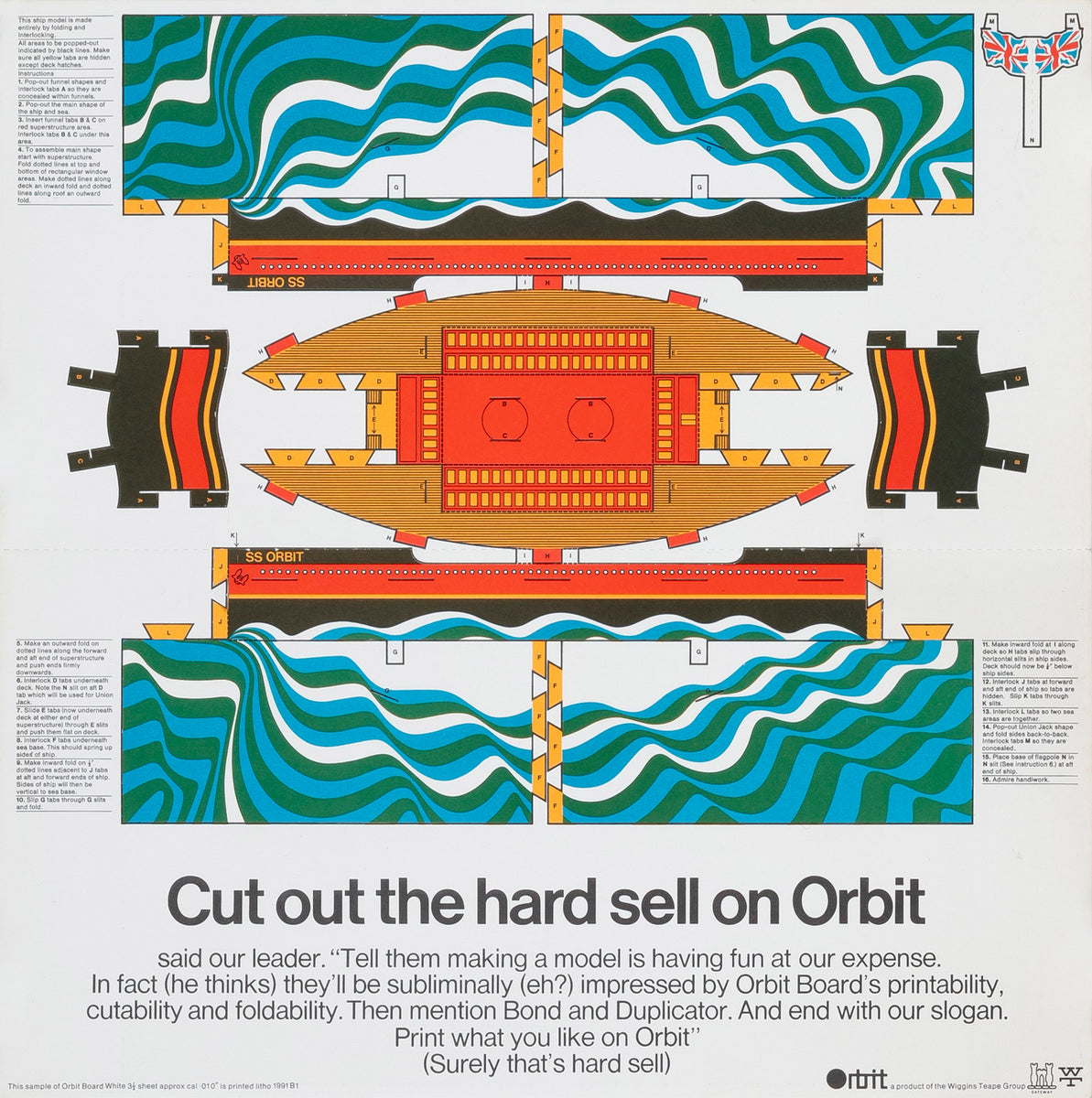Cut out the hard sell on Orbit (1970s) Paper Product Poster – The Print ...