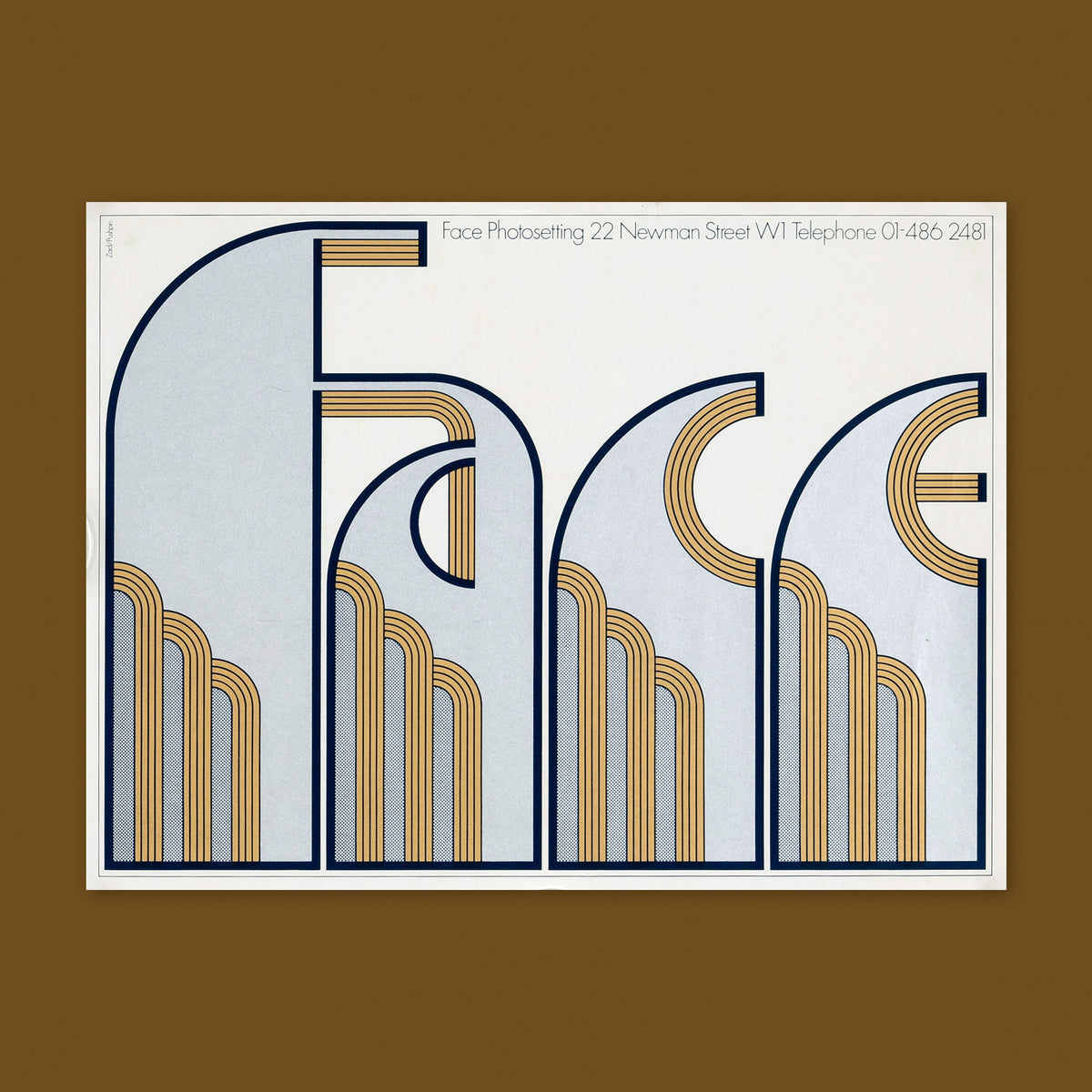 Face Photosetting (1972) Advertising Poster (Pushpin) – The Print Arkive