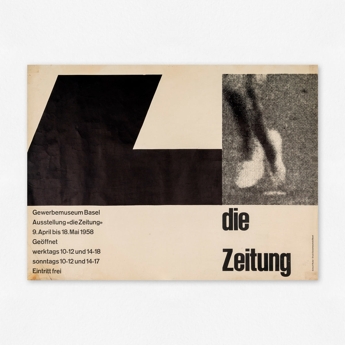 Die Leitung (1958) Original Poster (Emil Ruder) – The Print Arkive