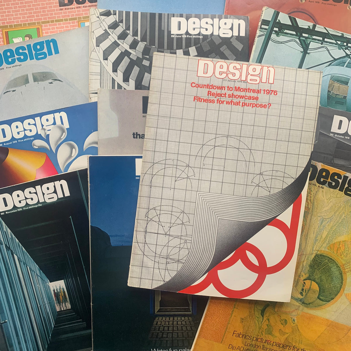 DESIGN: Council of Industrial Design: 1970 to 1979 (x117 issue, comple ...