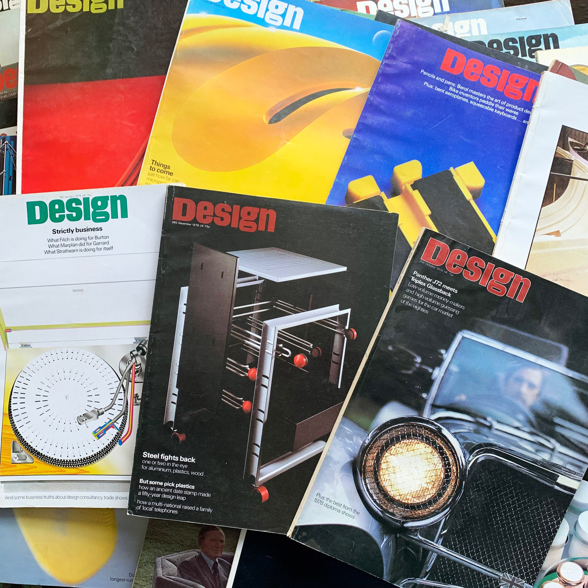 DESIGN: Council of Industrial Design: 1970–1979 (x85 issues, broken ru ...
