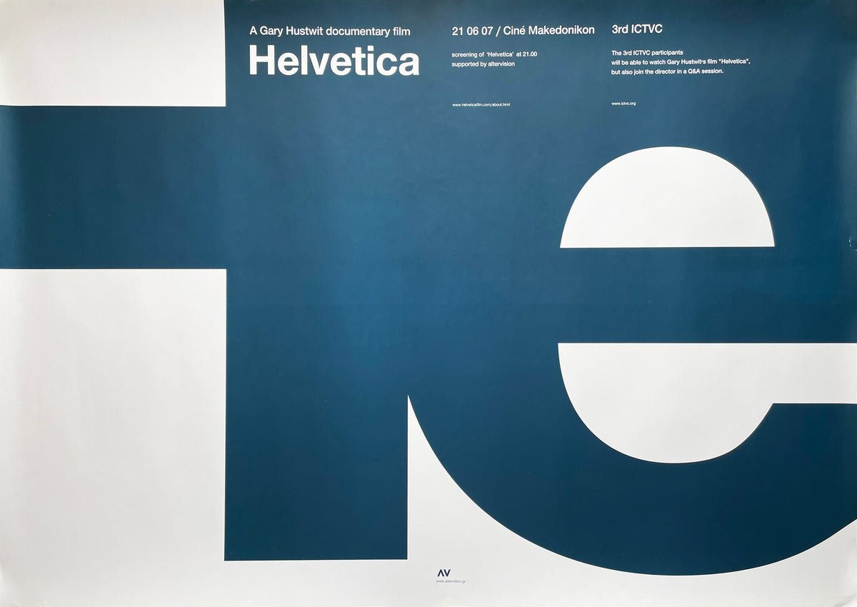 [Poster] Helvetica: A Gary Hustwit documentary film – The Print Arkive