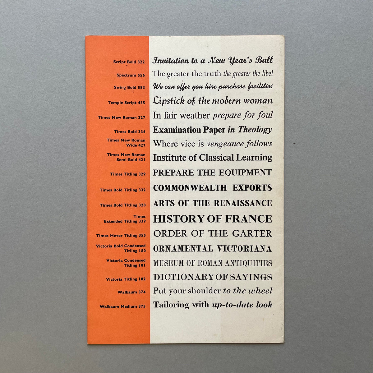 120 ‘Monotype’ Display Faces, Monotype Corporation Ltd. [Specimen Shee ...