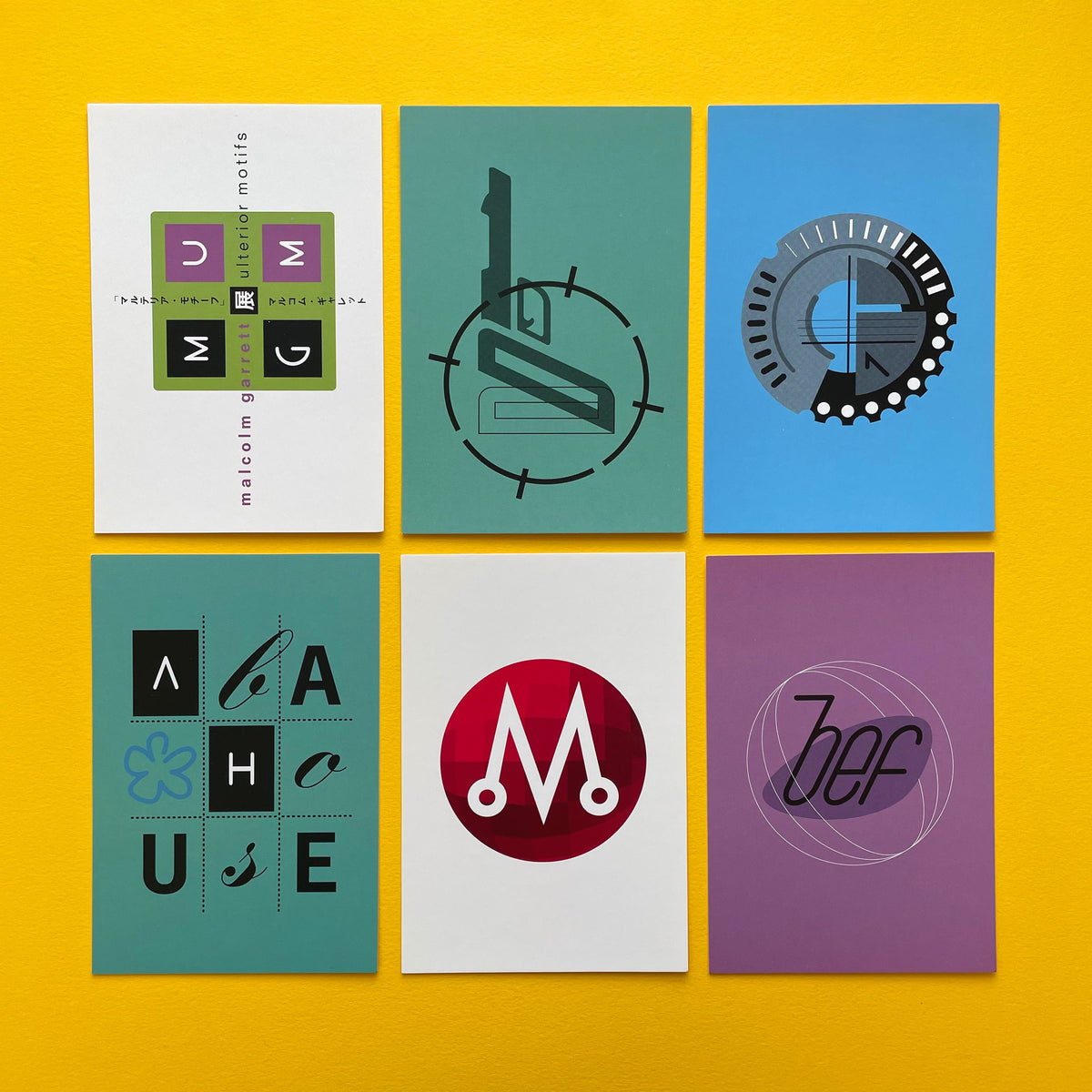 Malcolm Garrett: Ulterior Motifs (24 Postcards) – The Print Arkive