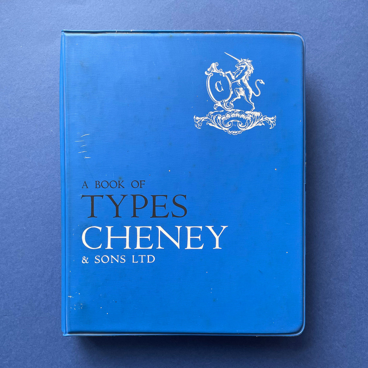 A Book of Types, Cheney & Sons Ltd [Specimen Binder] – The Print Arkive