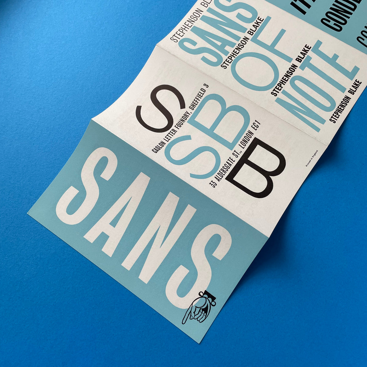 Stephenson Blake: Sans of Note (1955) – The Print Arkive
