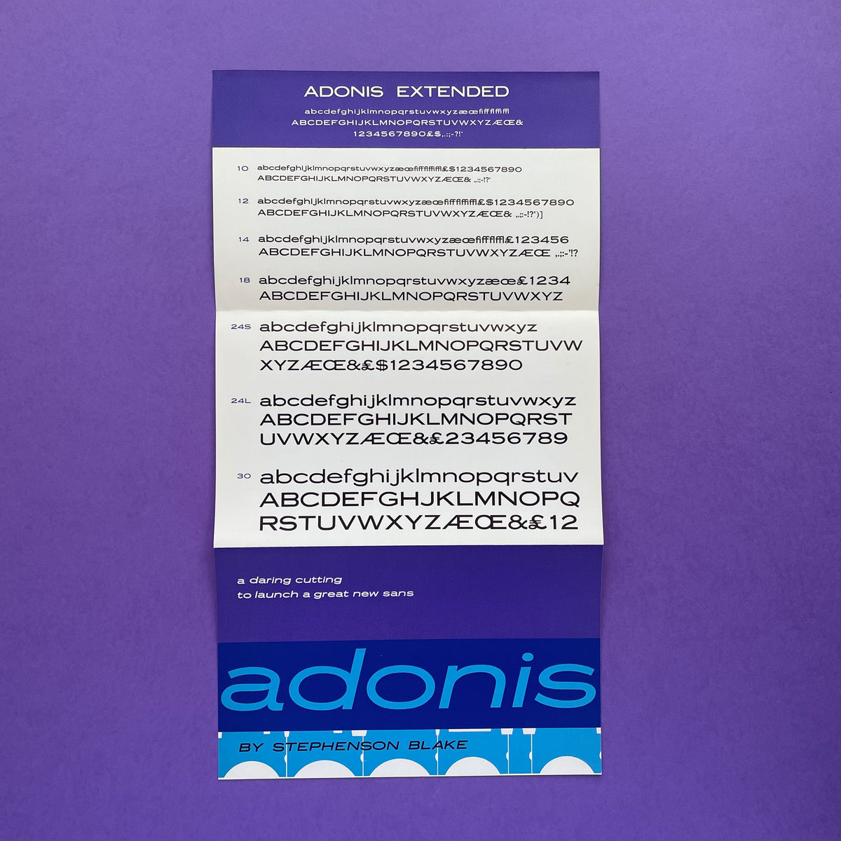 Stephenson Blake launch a great new sans family - Adonis (1965) – The ...