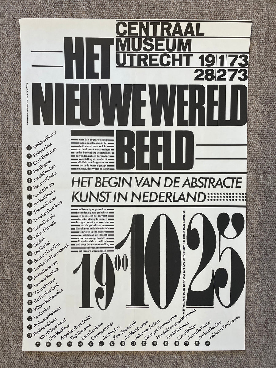 Het nieuwe wereldbeeld [Poster] Anthon Beeke – The Print Arkive