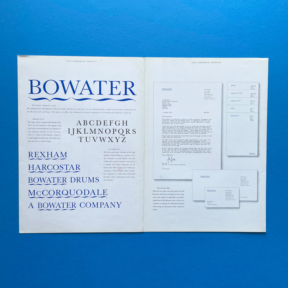 Bowater: Our Corporate Identity [Visual Identity Manual] – The Print Arkive