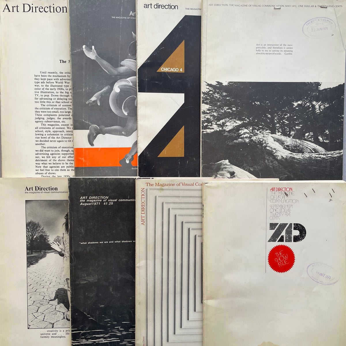 Art Direction: The Magazine of Visual Communication 1968–1971 [x24 Iss ...
