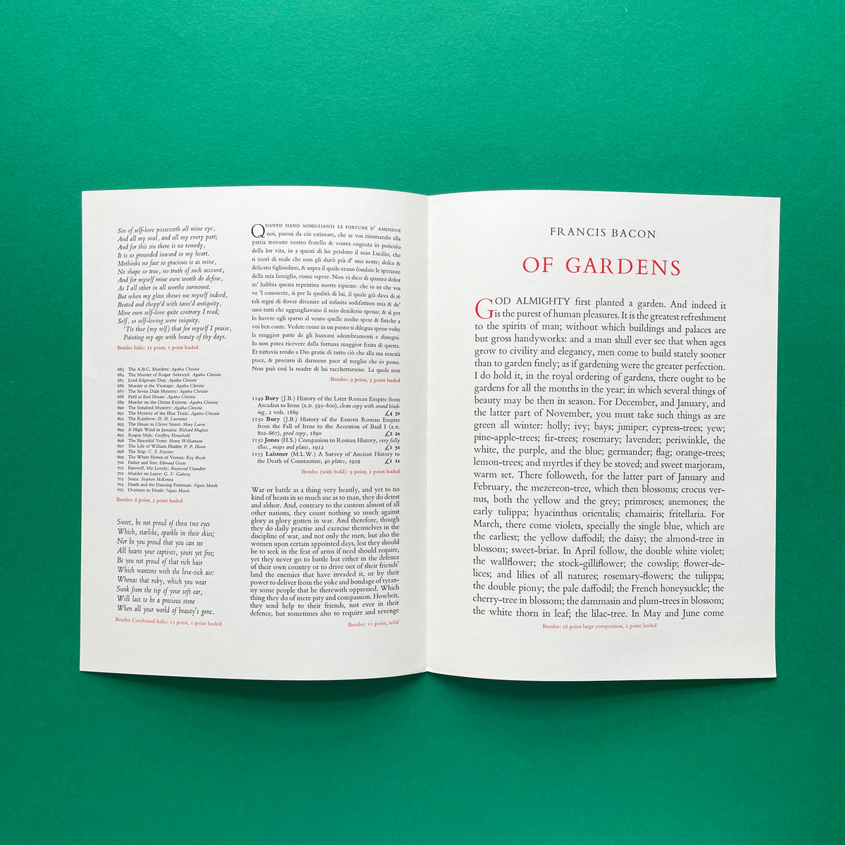 ‘Monotype’ type specimens [x11 leaflets] – The Print Arkive