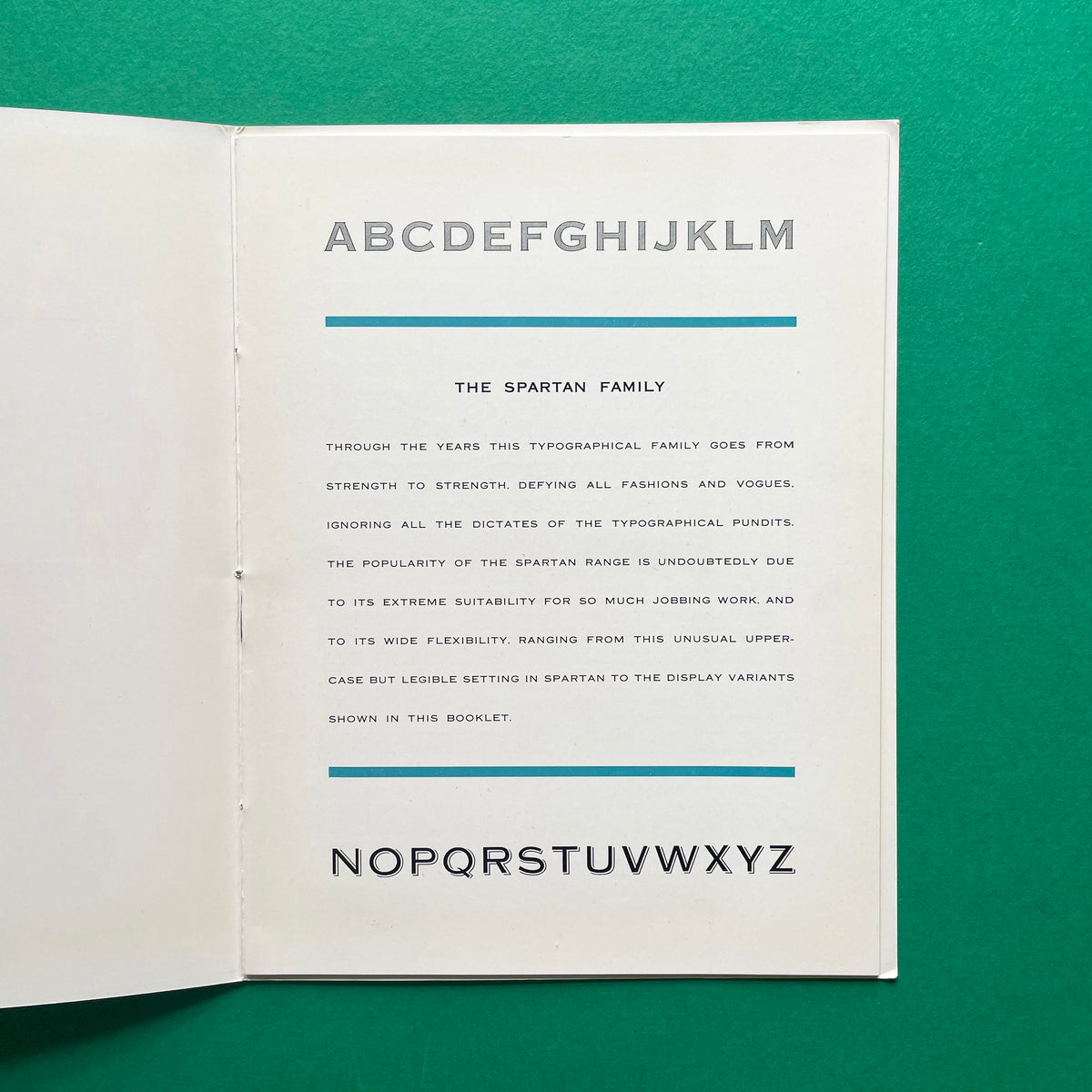 Stephenson Blake - Spartan [Type Specimens] – The Print Arkive