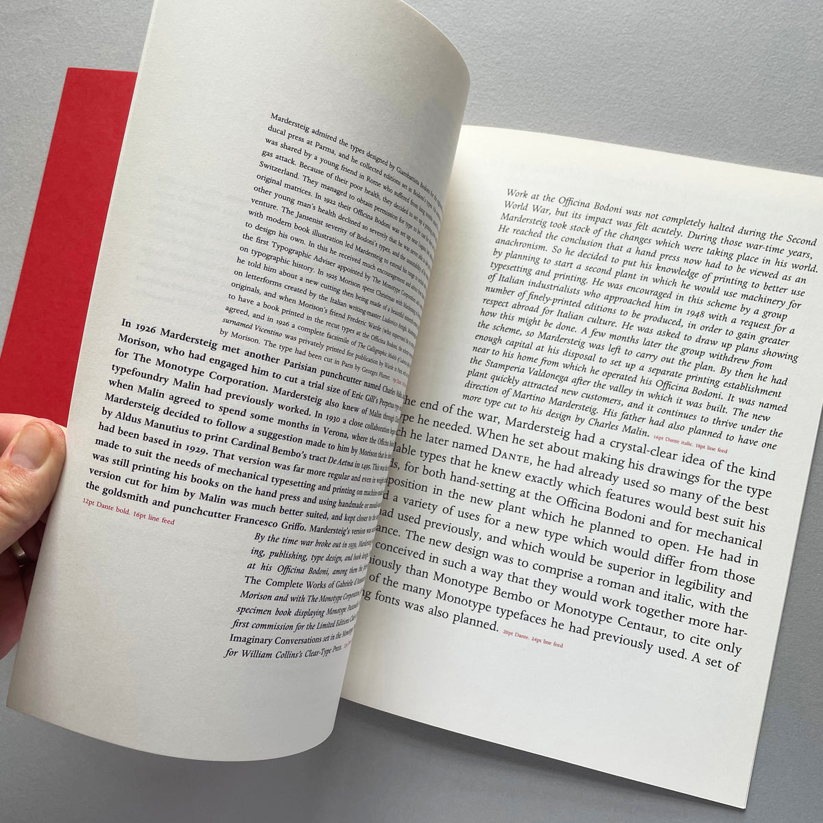 Monotype Typography - DANTE [Type Specimen] – The Print Arkive