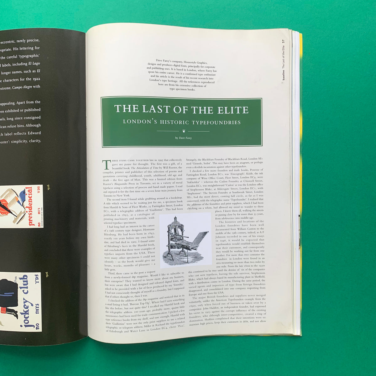 Baseline: International Typographics Journal, #20 1995 – The Print Arkive