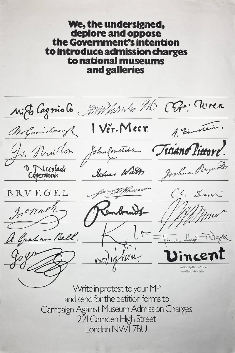 We, the undersigned, deplore and oppose… [Poster] Crosby/Fletcher ...