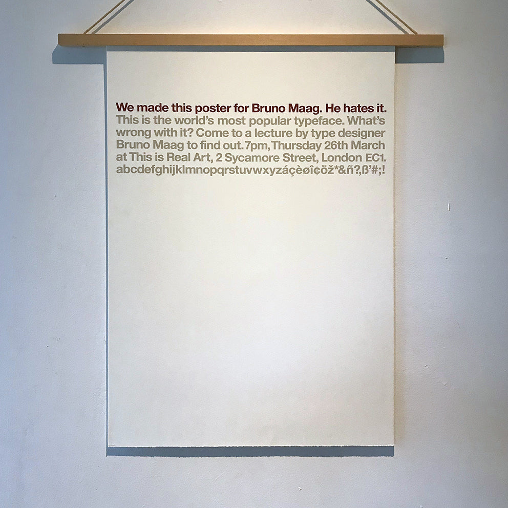 We made this poster for Bruno Maag. He hates it. – The Print Arkive