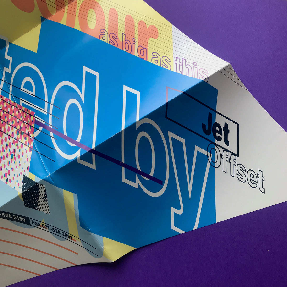Jet Offset - Printers to the creative industries POSTER (8vo) – The ...