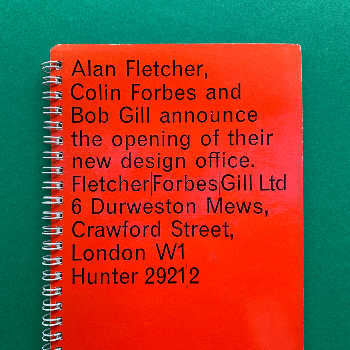 Alan Fletcher, Colin Forbes and Bob Gill announce the opening of their ...