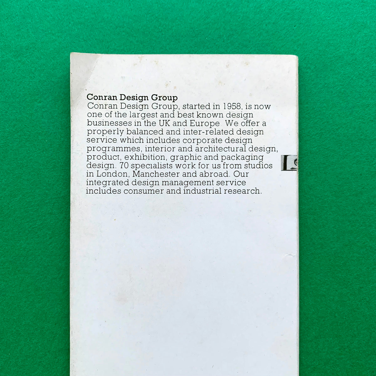 Conran Design Group – The Print Arkive