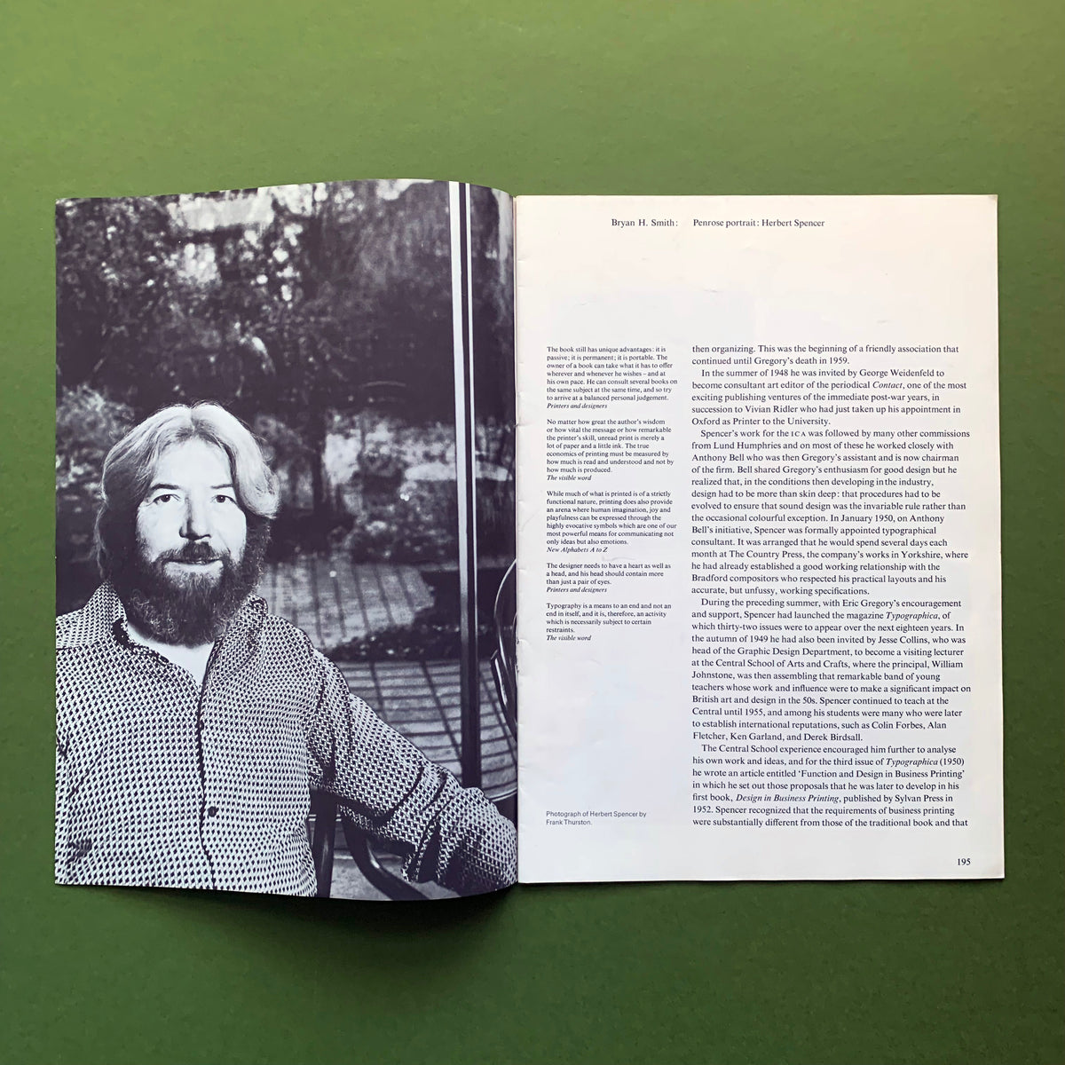 Readability of Print Research Unit (Herbert Spencer) – The Print Arkive