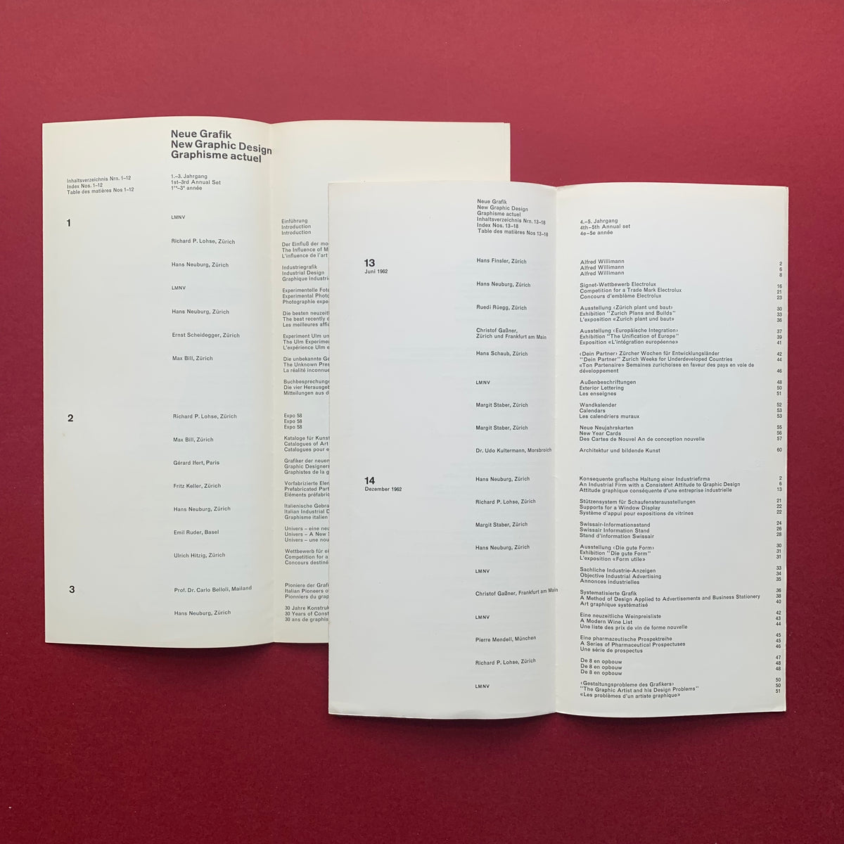 Neue Grafik / New Graphic Design / Graphisme actuel – First Edition Co ...