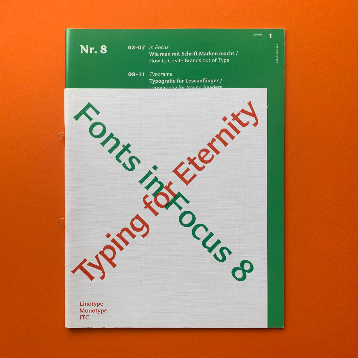 Fonts in Focus 8: Typing for Eternity (Linotype) – The Print Arkive