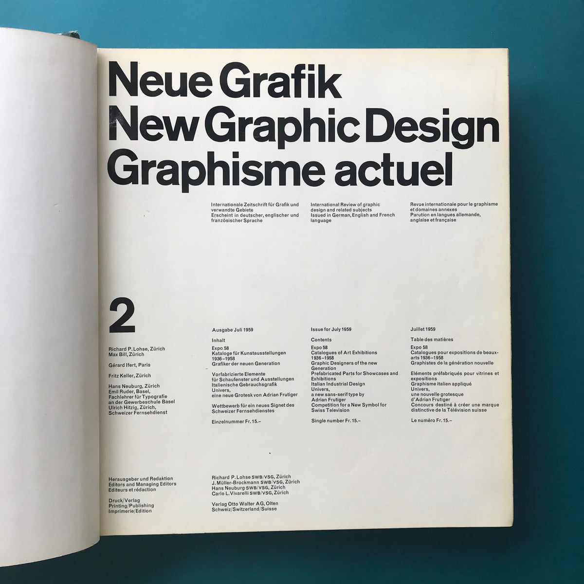 Neue Grafik / New Graphic Design / Graphisme actuel (Near complete set ...