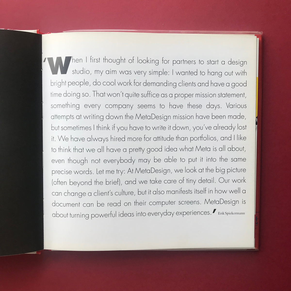 Meta Design - Design from the Word Up (Erik Spiekermann) – The Print Arkive